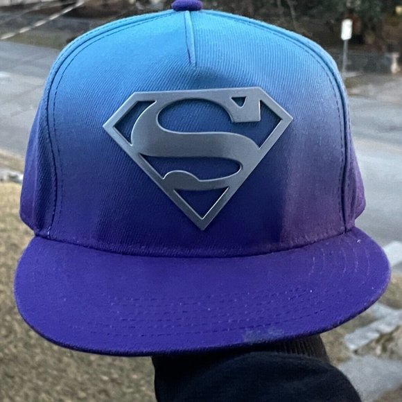 DC Comics | Accessories | Superman Hat Dc Comics Baseball Blue Tm Cap ...